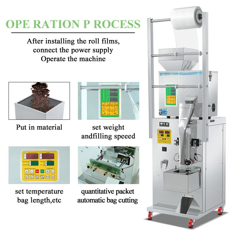 Multi-function Powder Filling Packaging Machine Paprika Spice Coffee ...