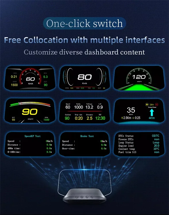 Lancol Head Up Display Car Navigation 5 Hd Screen Obd2 Gps Dual System Support Google Map - Buy ...