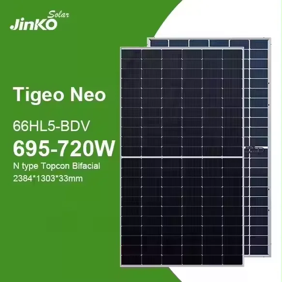 Jinko Solar Module Bifacial Double Glass 720Wp 715Wp 710Wp 705Wp 700Wp ...