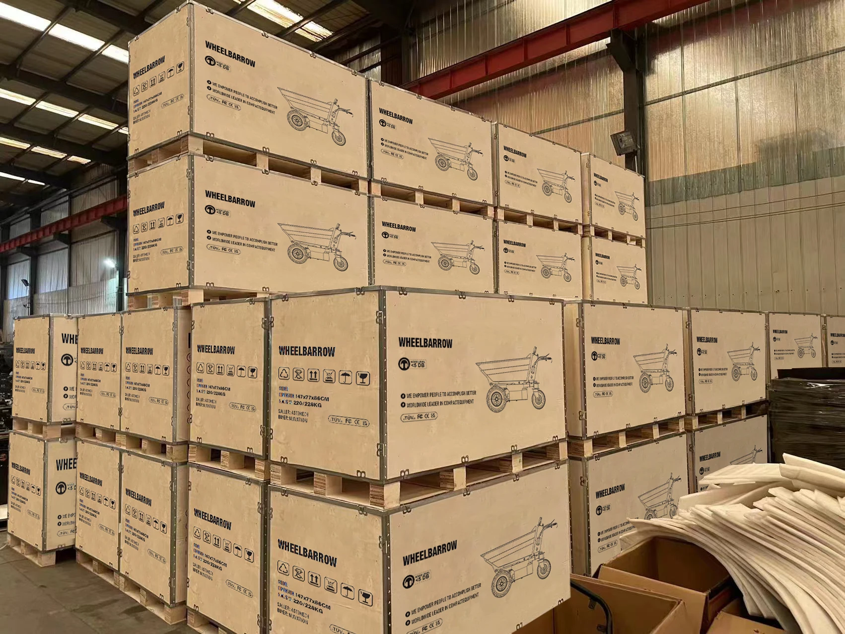 Motorised Dumper Concrete Buggy Battery Power Wheelbarrow For Sale ...