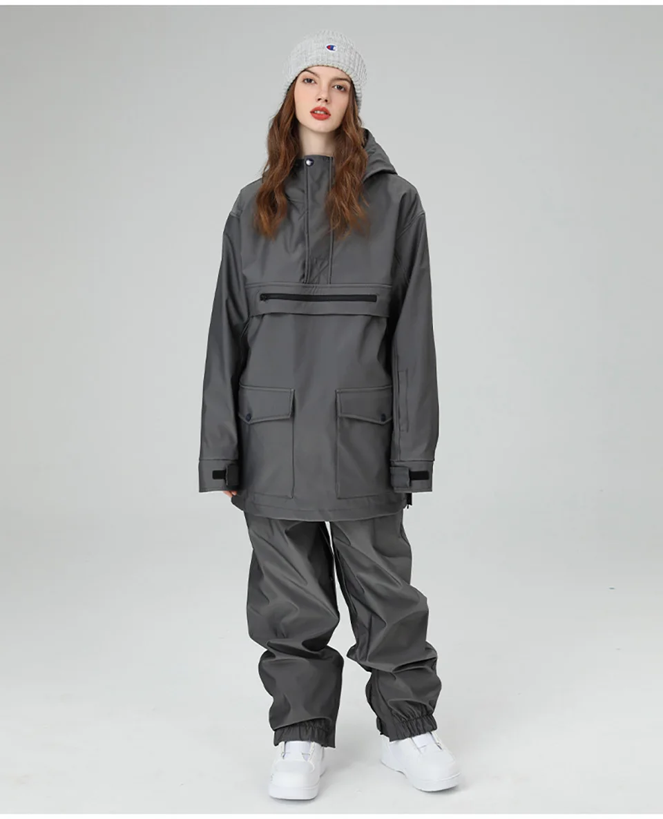 Reflective Ski Suit Men Women Winter Warm Windproof Waterproof ...