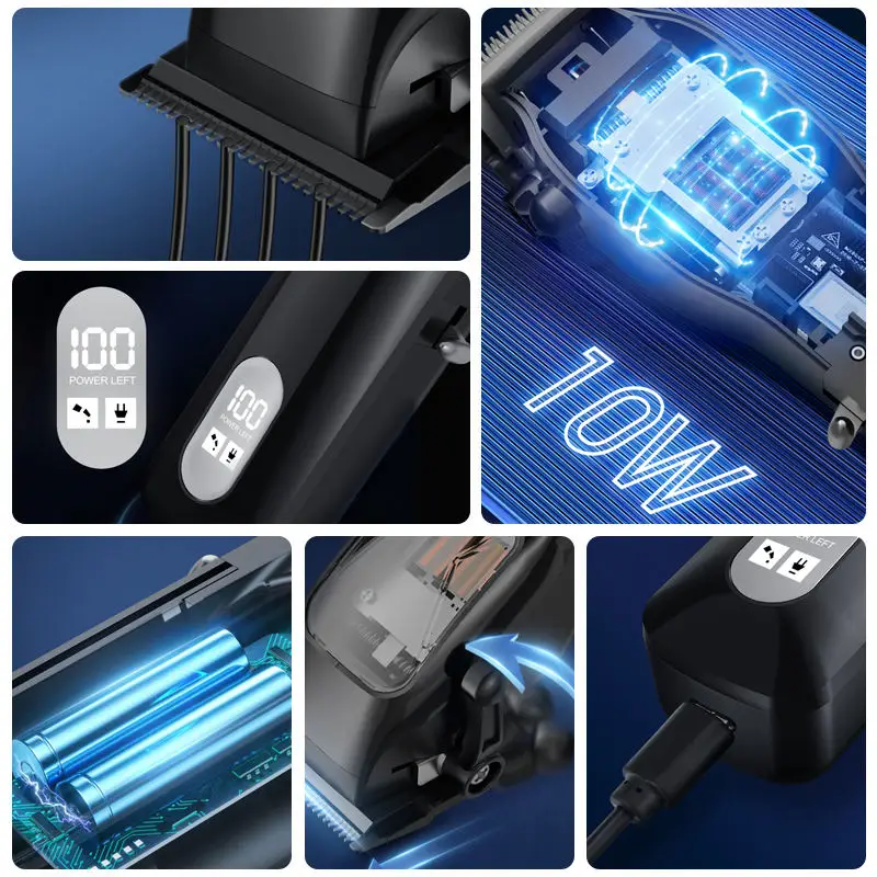 11000RPM Professional Cordless Barber Machine - High Speed