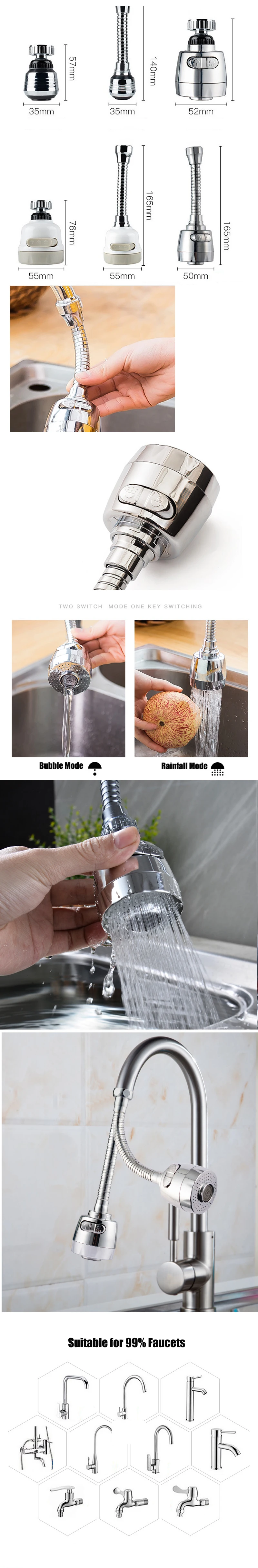 Kitchen Sink Universal Rotating Universal Faucet Extender| Alibaba.com