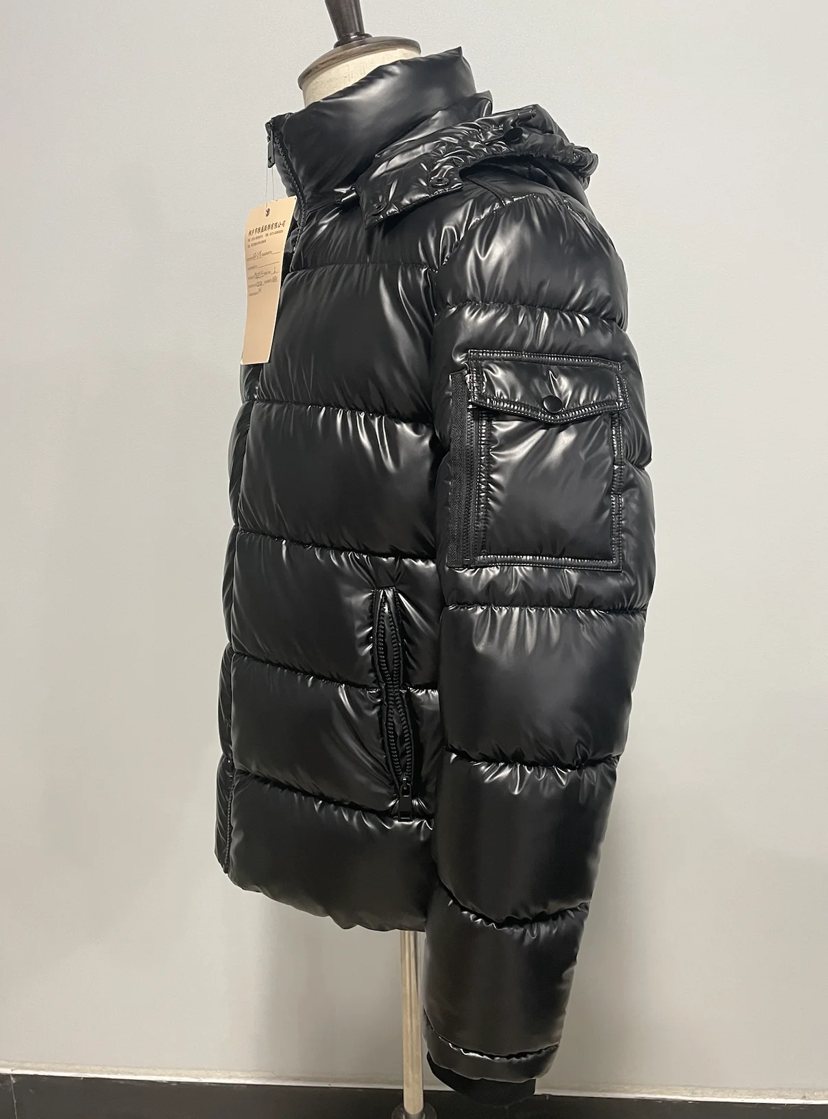 Custom Bubble Coats Logo Manufacturer Winter Oem Sublimation Warm Shiny ...