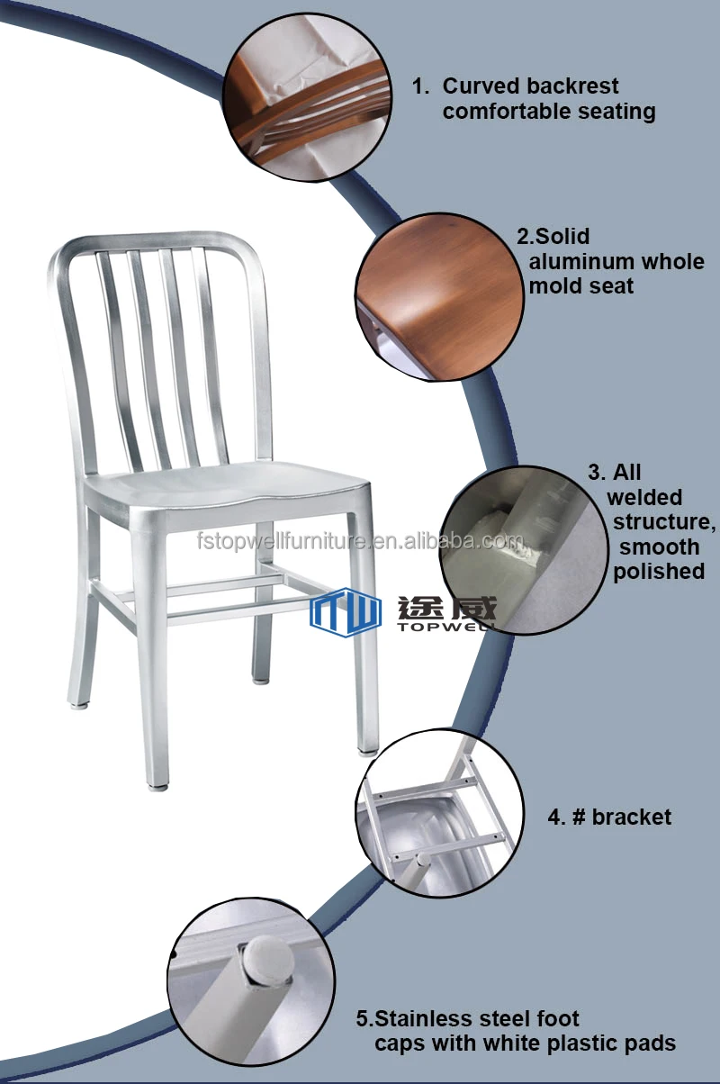 Modern Aluminum Chairs & Tables for Restaurants & Hotels