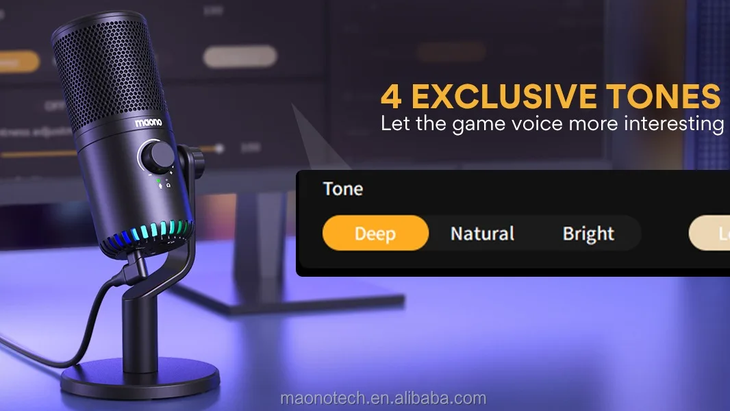 Maono Programmable Pc Usb Condenser Podcasting Microphones Kit With 3 ...