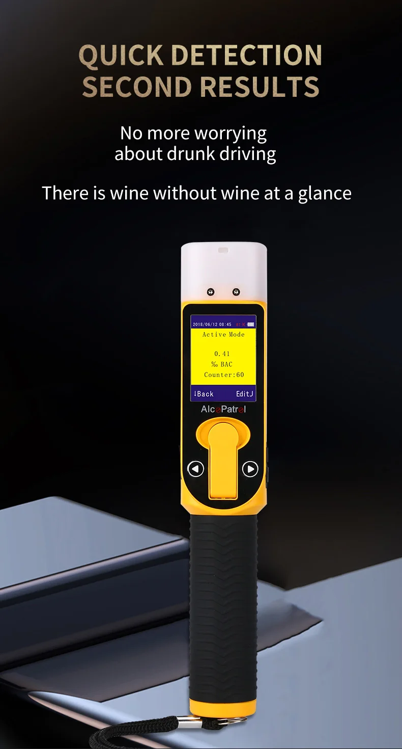Alcopatrol Breath Alcohol Tester - Precision & Portability