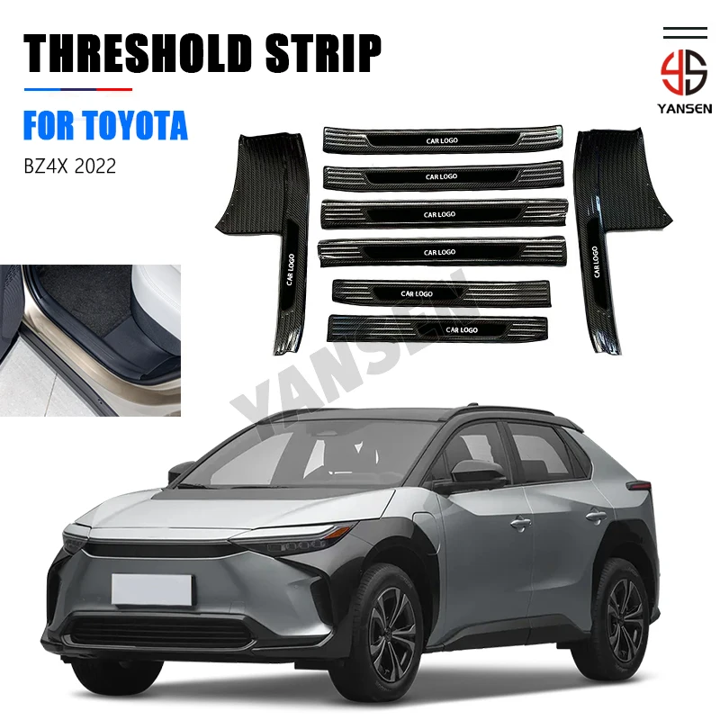 Toyota BZ4X 2022 Threshold Strip - Durable Stainless Steel