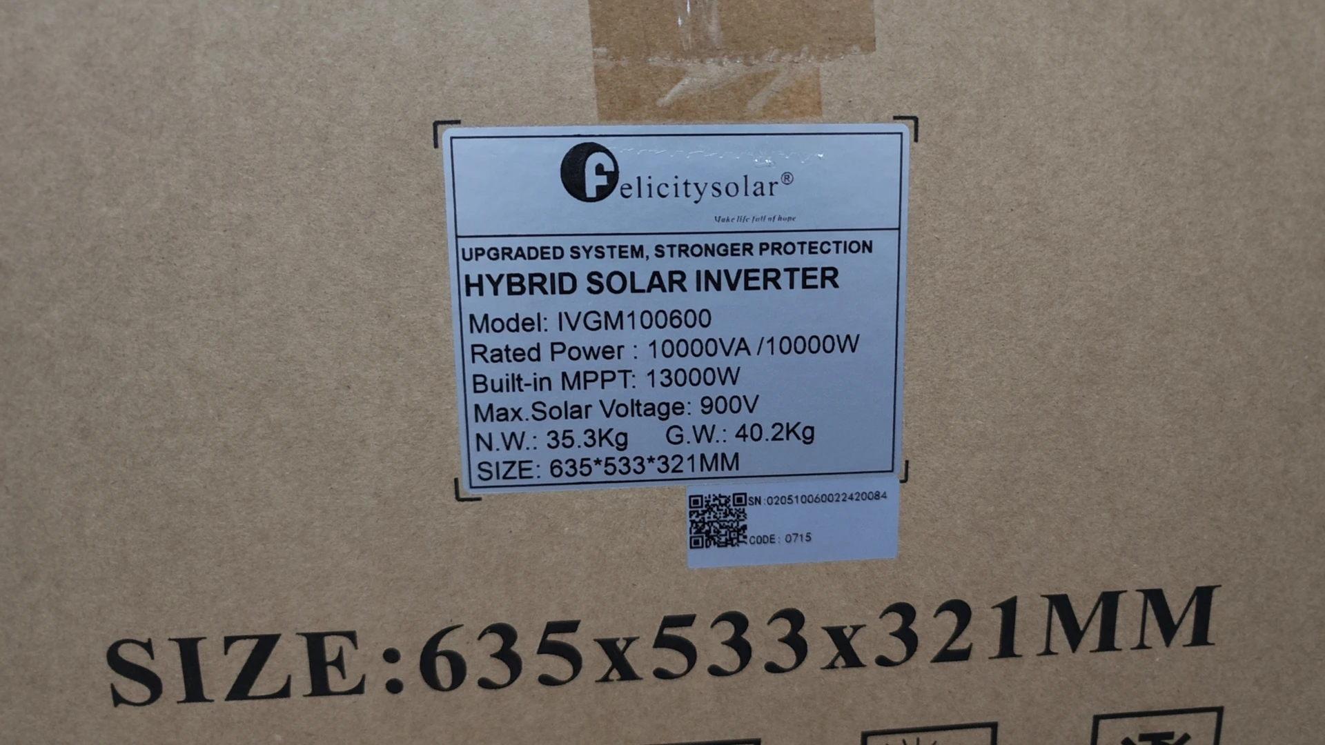 600v 10KW High Voltage Inverter with MPPT Solar Control