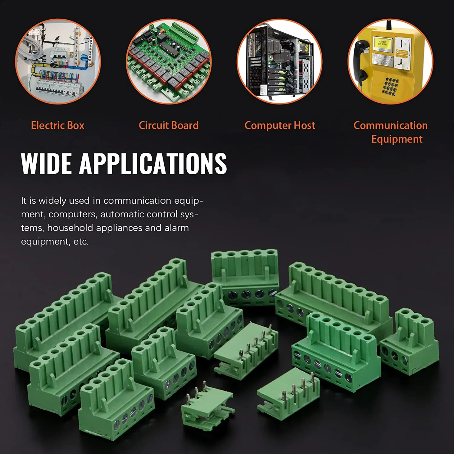 5.08mm Pitch Terminal Block 4pin Right Angle Vertical Plug In Male ...