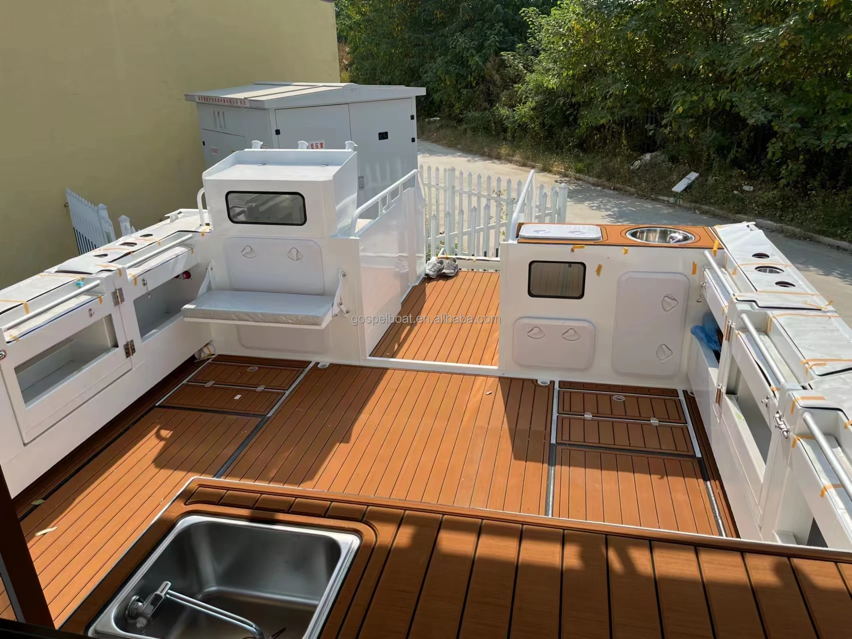 10m High Speed Catamaran Boat for Sale with Outboards Engine Fishing Boat