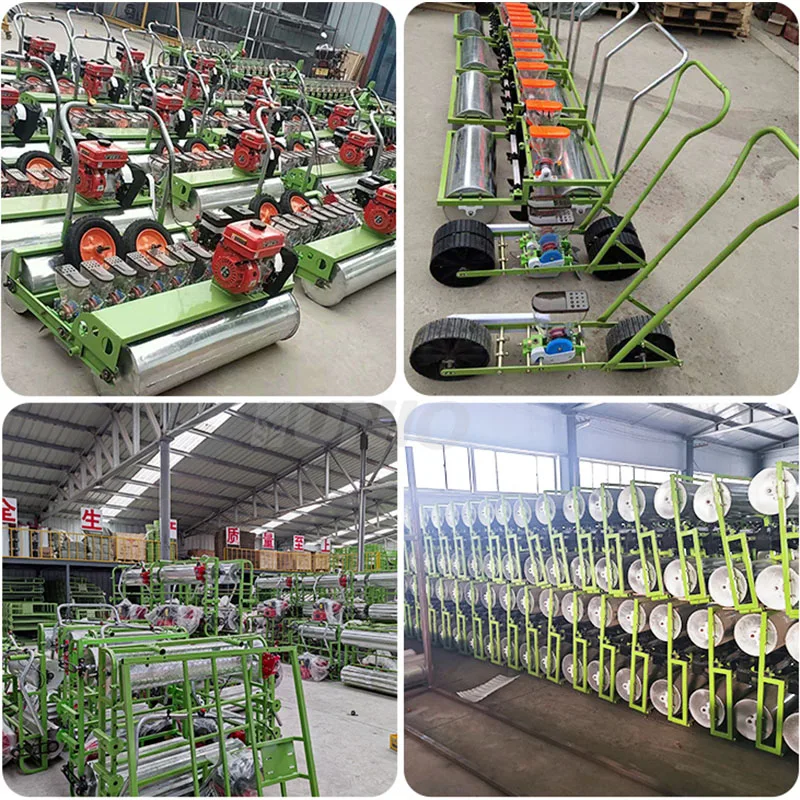 Multi Row Sembradora Manual Hand Push Vegetable Seed Spreader Seeder ...