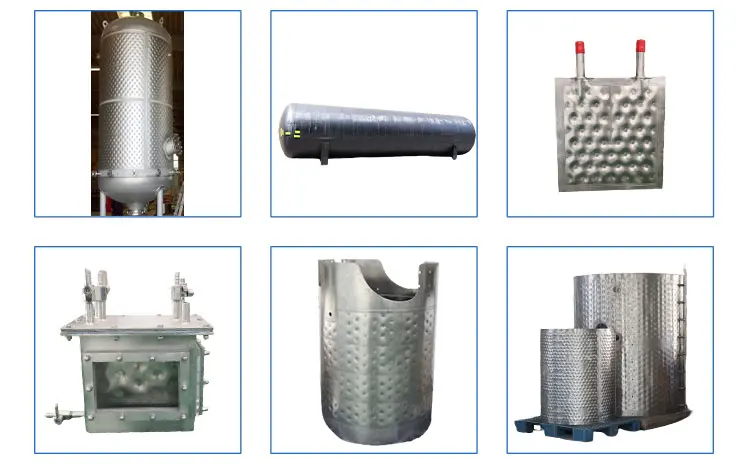 Stainless Steel Dimple Plate Evaporator Used in the Industrial Machine ...