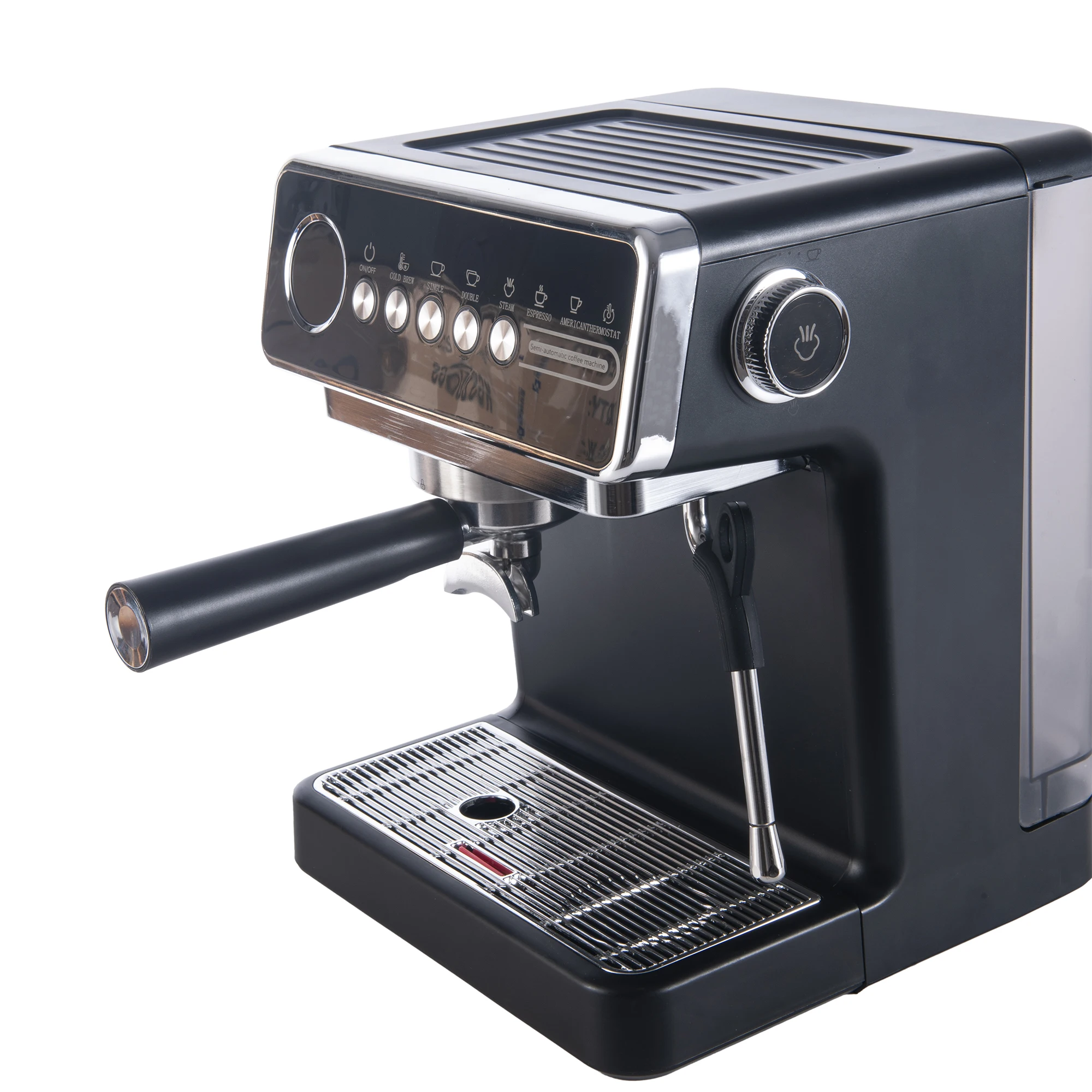 Professional Electric Espresso Coffee Maker with Portable Grinder Semi ...