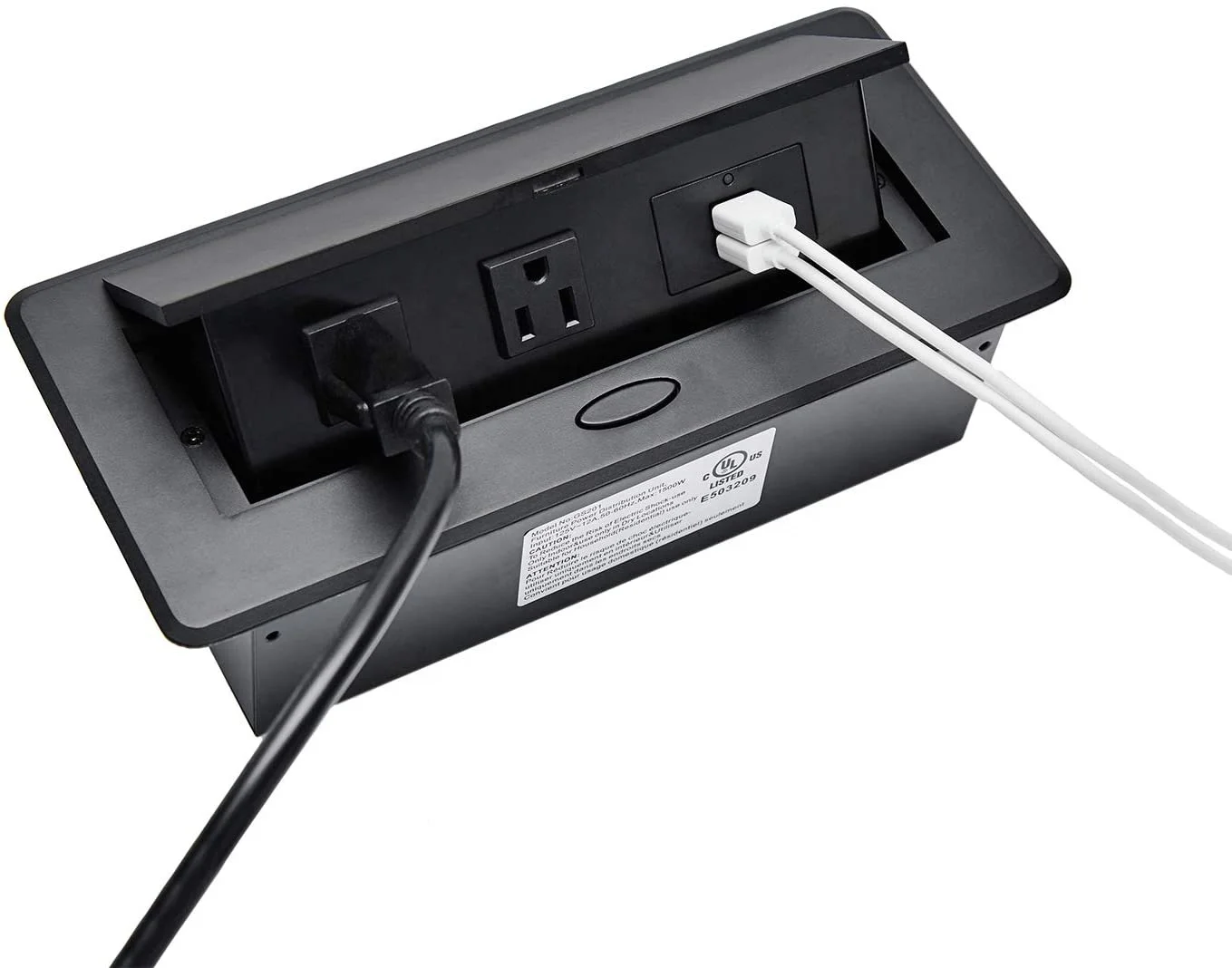 White US Plug Conference Table - Damped Pop up Data USB Port