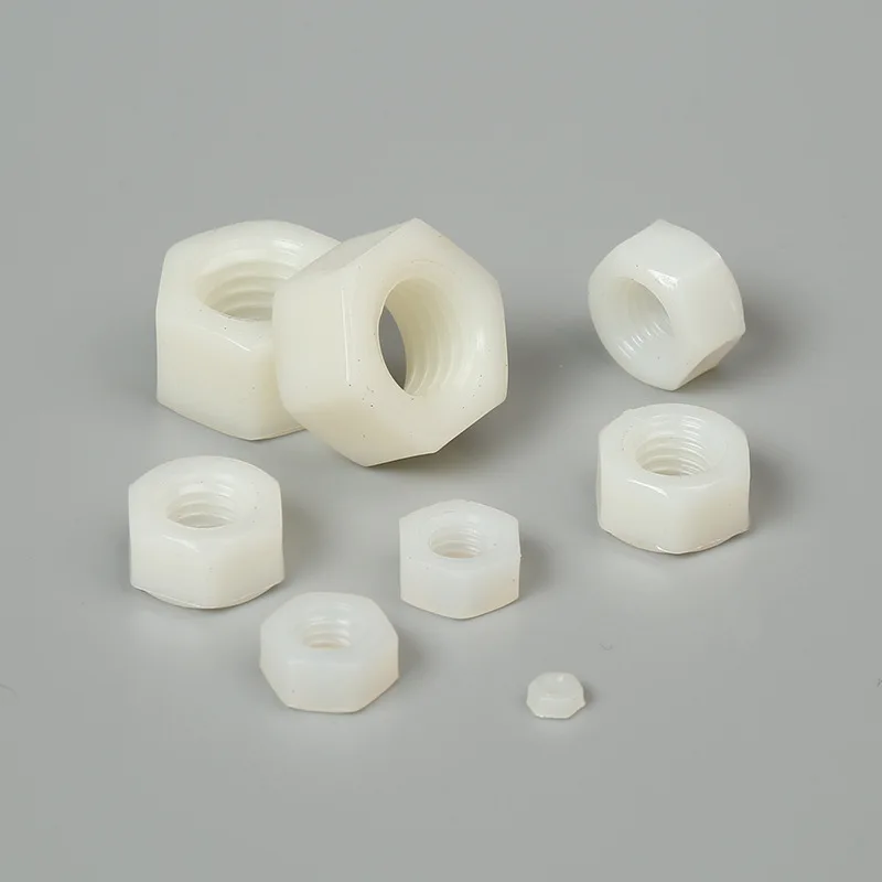 M5 M6 M8 Black White Transparent Plastic Hex Nut Screw Hexagon Nuts ...