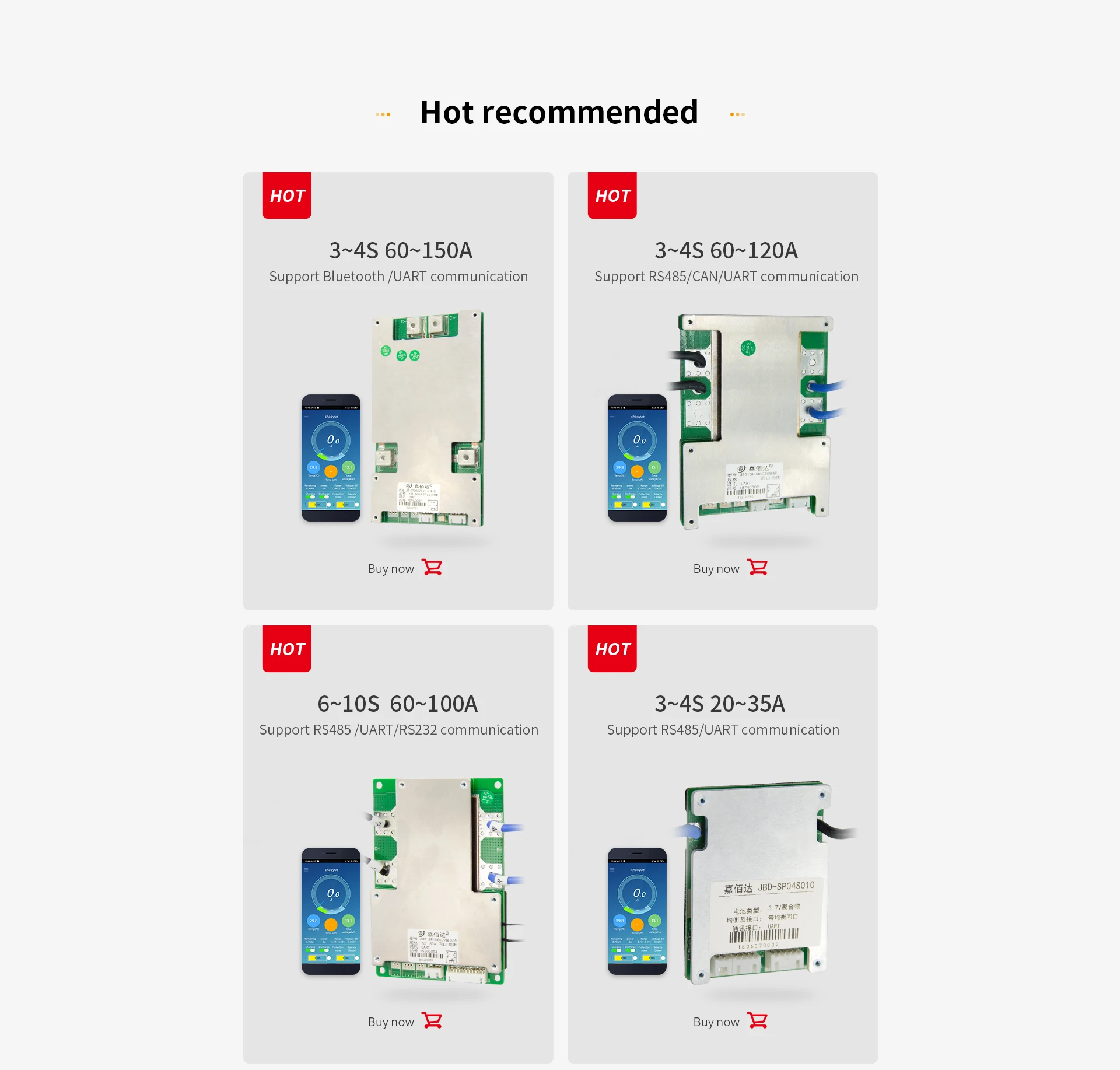 12v/24v/36v/48v/60v/72v/96v Bms 3s-32s Smart Bms 20a/40a/60a/100a/150a ...