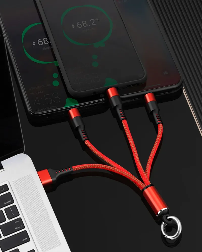 UCB30 - Multi 3 in 1 Fast Charger Cable with Custom Logo