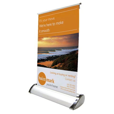 Advertising Use Tabletop Mini Roll up Banner, Digital Printing Display ...