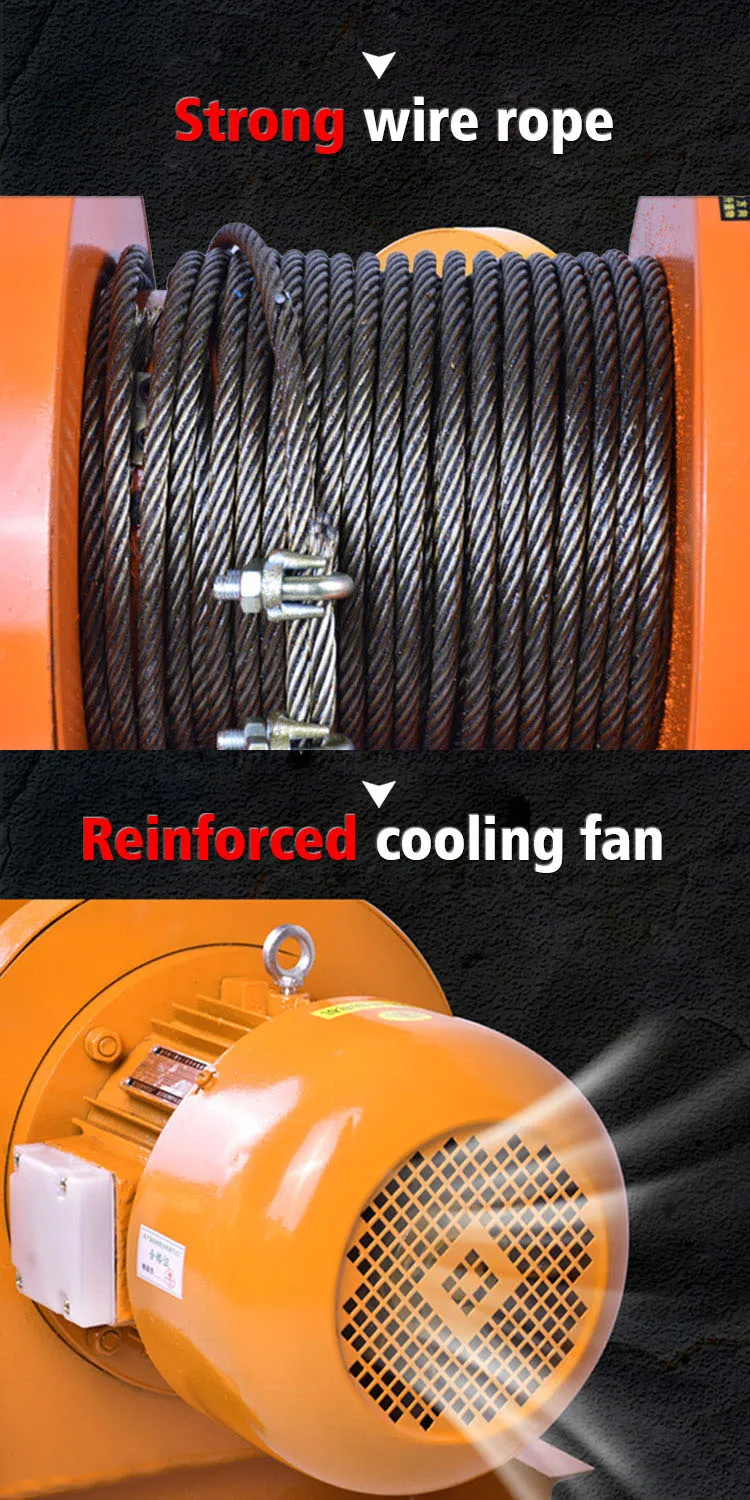 Multi Small Cable Pulling Winch Electric Rope Winch 2 Ton 5 Ton 8 Ton ...