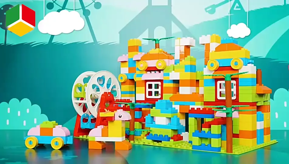 Qs Toys 109 Pcs Educational Plastic Slide Rolling Ball Marble Run Set ...