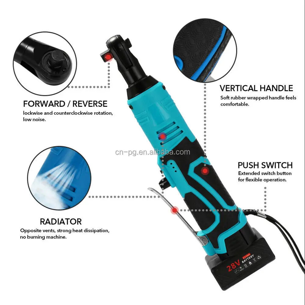 28V Cordless Electric Ratchet Wrench - Portable & Powerful