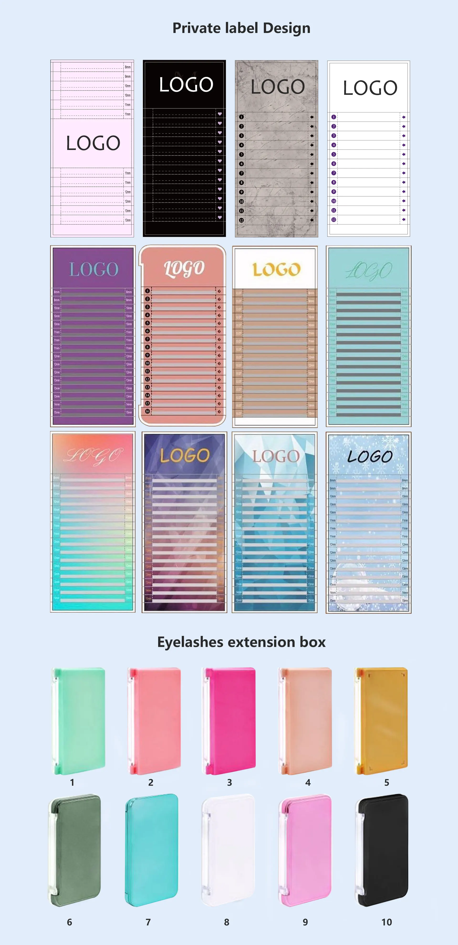 Private Label Eyelash Extension Professional Russian Cashmere Lash