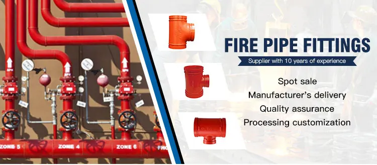 Fire Fighting System Fm Ul Approved Grooved Pipe Fitting Ductile Iron ...