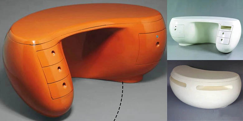 Q001 Modern Desk Fiberglass Fiberglass Stand 2 Tier Holder Fancy L ...