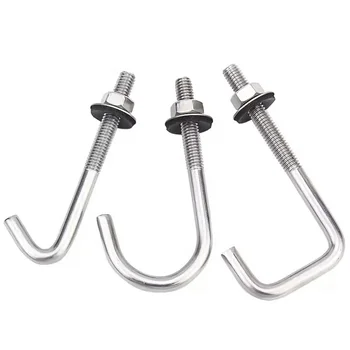 304 Stainless Steel Round Hook Bolt Right Angle Hook Bolt - Buy Right ...