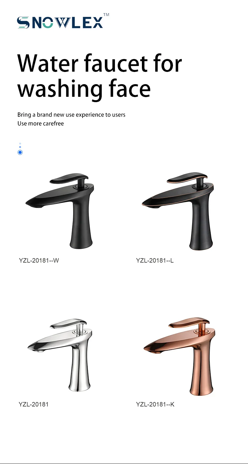 Faucet Sanitary Ware Modern Fancy Bathroom Sink Tap Single Lever Hand ...