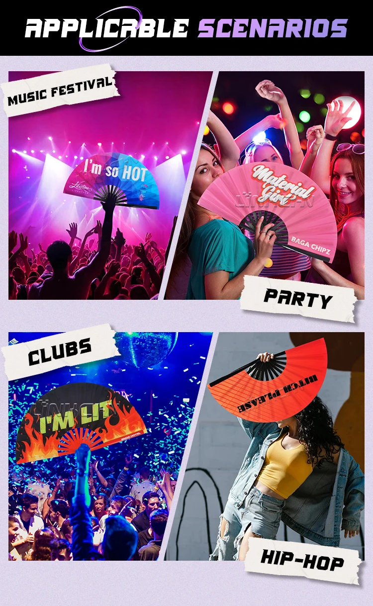 Custom Large Sublimation Fan - Perfect Promotional Gift