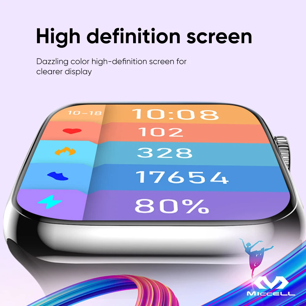 1.83 Inch Tft Lcd Hd Large Screen Supports Heart Rate Blood Pressure ...