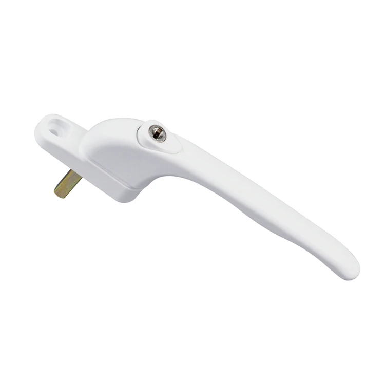 AJF 40mm White Inline Locking Window Handle Modern Aluminium Steel ...