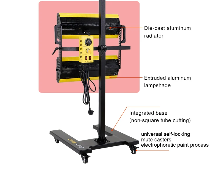 Professional Auto Body Infrared Curing Lamps 2600w Infrared Heat Lamps ...