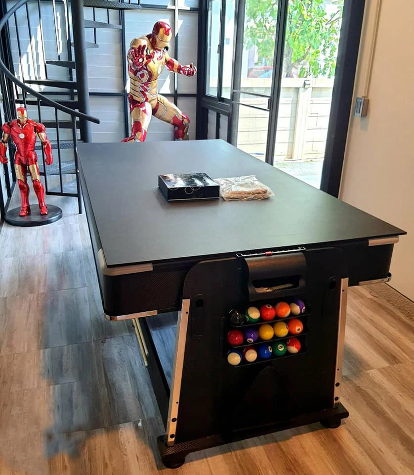 4 In 1 Modern Rotating Multi Game Billiard Pool Table 7ft With Air ...