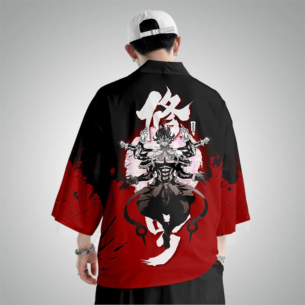 Samurai Haori Anime Cosplay - Loose Yukata 6XL Beach Style