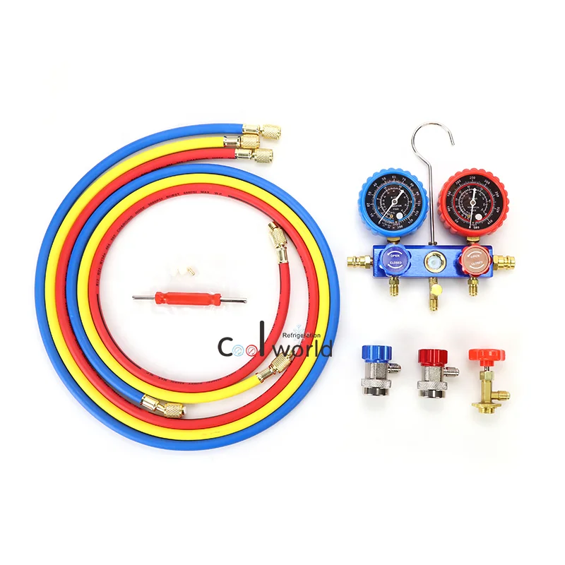 COOLWORLD R134a Manifold Gauge Set - Precision & Reliability