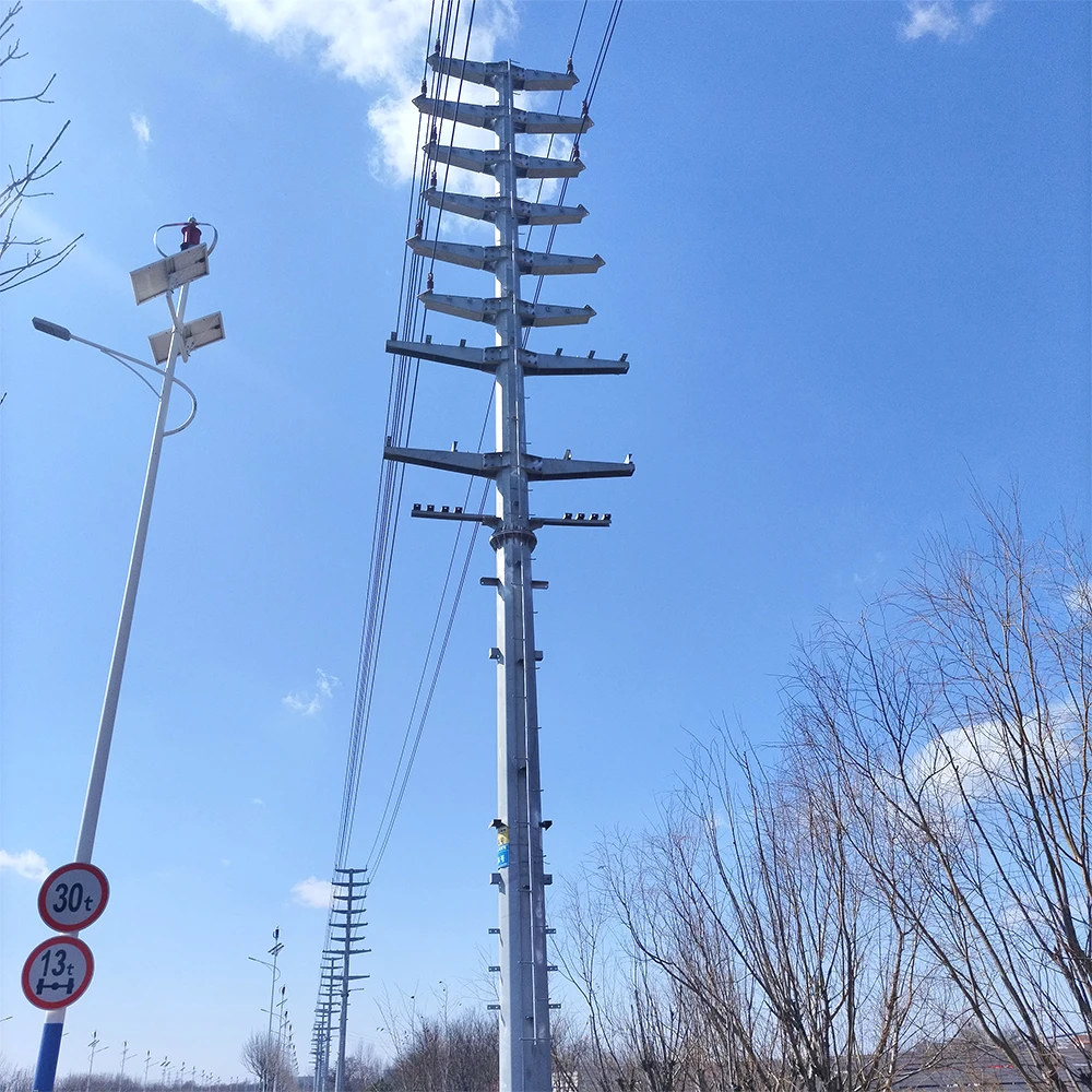 2024 Concrete Electric Pole 12m Ghana Galvanized Octagonal Electricity ...