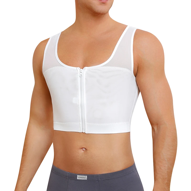 Chest Gynecomastia Body Shaper Vest - Mens Compression Shirt