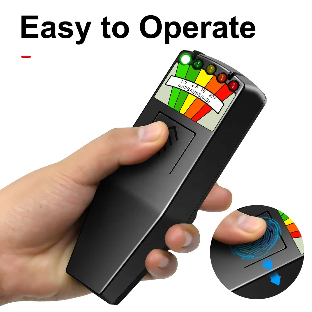 Led Magnetic Field Detector Ghost Hunting Paranormal Equipment Tester ...