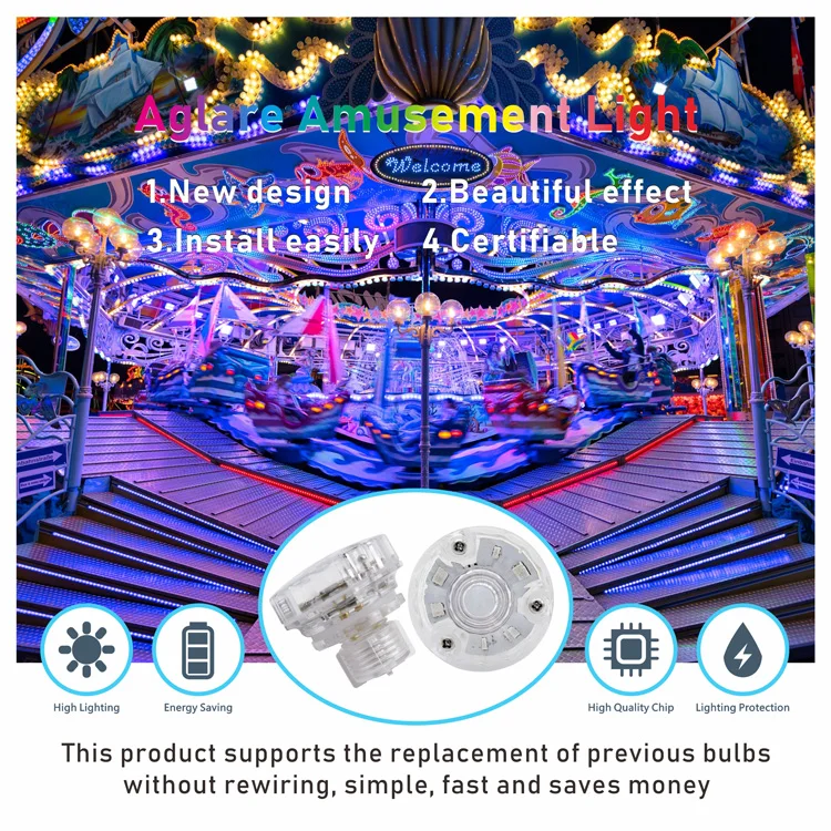 Aglare RGB LED Point Lights for Theme Park Lighting & Custom OEM