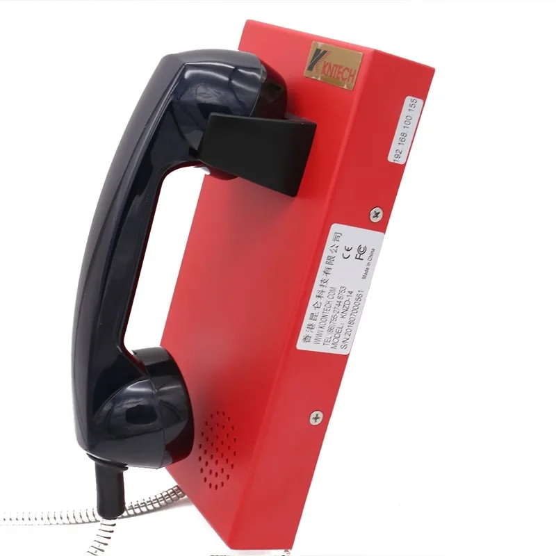 Kntech Sip 기반 핫라인 전화 없음 다이얼 및 핸드셋 Intercomknzd-14 자동 다이얼 전화 은행 Atm 벽 ...