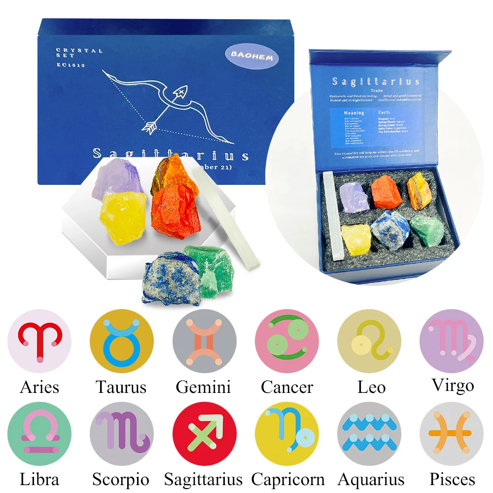 New Arrival Reiki Quartz Constellation Set Twelve Natural Crystal ...