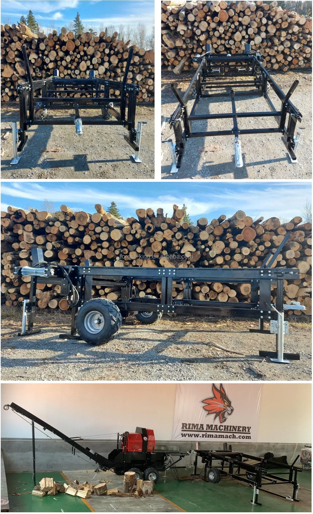 Rima 27HP Gasoline Firewood Log Splitter Wood Processor - RM500JOY ...