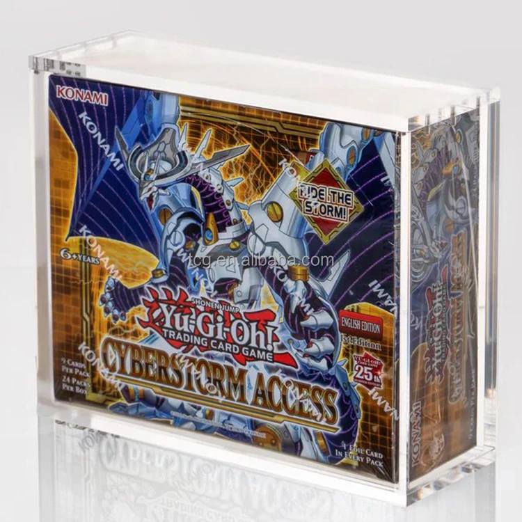 Tcg Custom Yu-gi-oh Booster Box Acrylic Protector Case Yu-gi-oh Trading Card Games Display Case ...