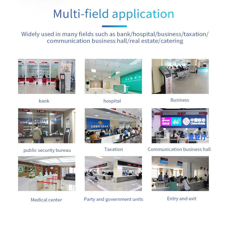 17 Inch Ticket Smart Screen Token Dispenser Wireless LED/LCD Token Number Display Queue ...