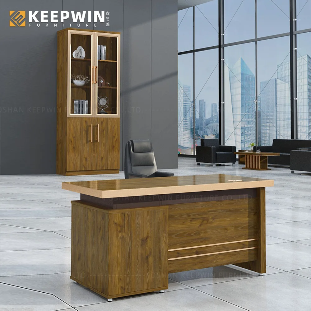 High-end Wooden I Shaped Office Furniture Staff Desk Manager Table ...