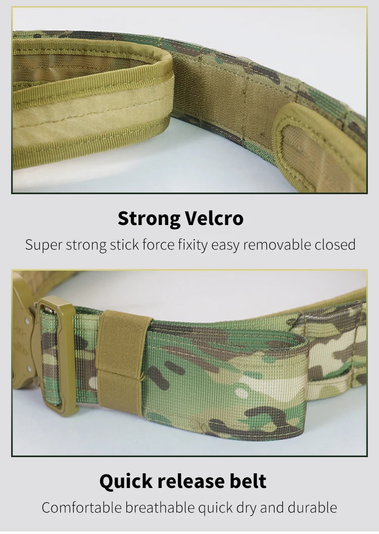 Tactical Belt Setup - Adjustable Outdoor MOLLE Waist Pack