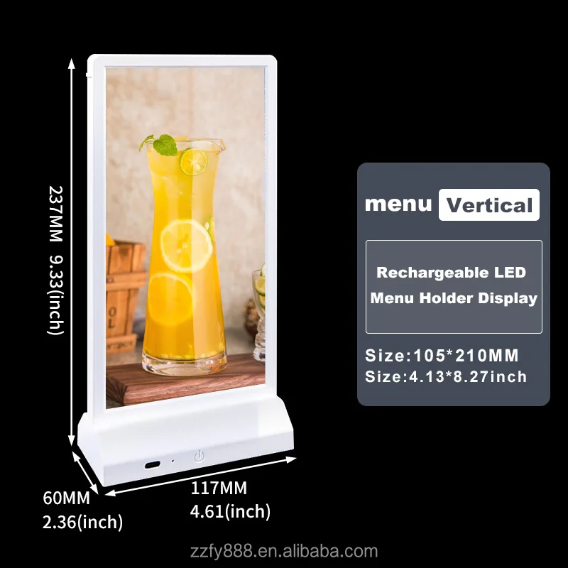 LED Menu Light Box - A5 A4 A3 Desktop Advertising Solution